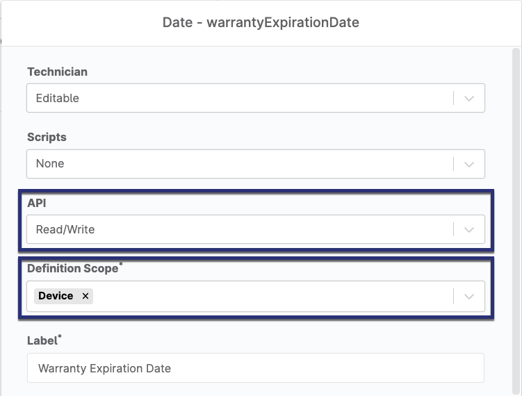 Creating custom asset fields in NinjaOne – Lifecycle Manager