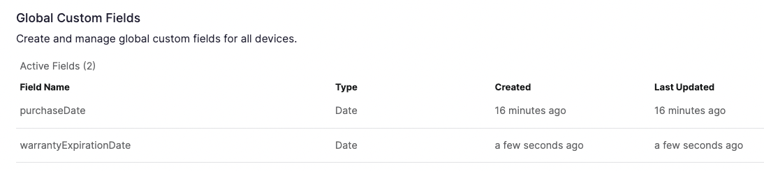 Creating custom asset fields in NinjaOne – Lifecycle Manager