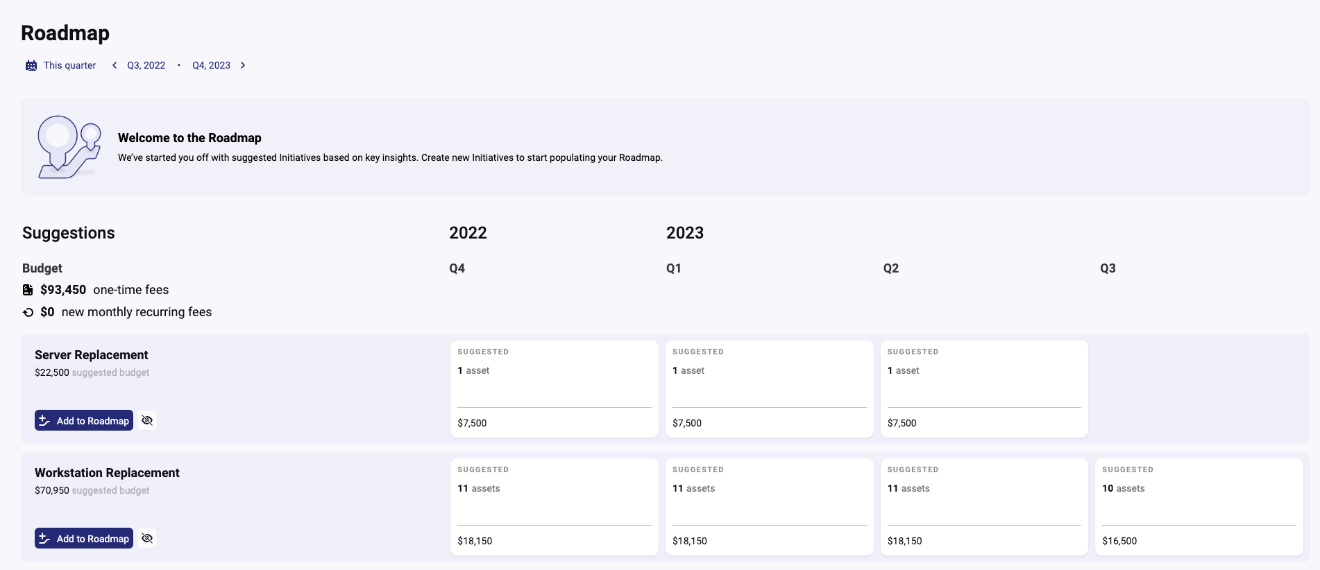 Getting started with Roadmaps – Lifecycle Manager