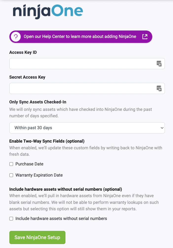 NinjaOne integration instructions – Lifecycle Manager