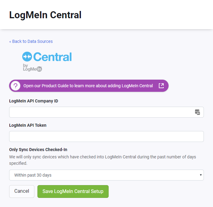 LogMein Central integration instructions – Lifecycle Manager LogMein Central integration instructions – Lifecycle Manager