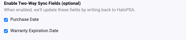 How to adjust your Halo PSA sync settings – Lifecycle Manager