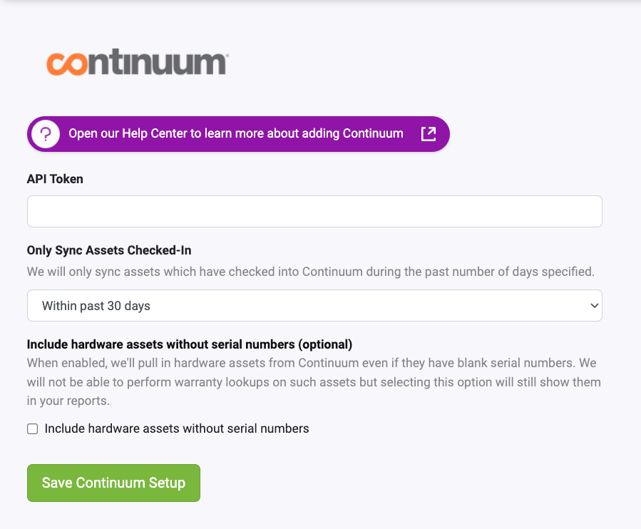 Continuum Command integration instructions – Lifecycle Manager