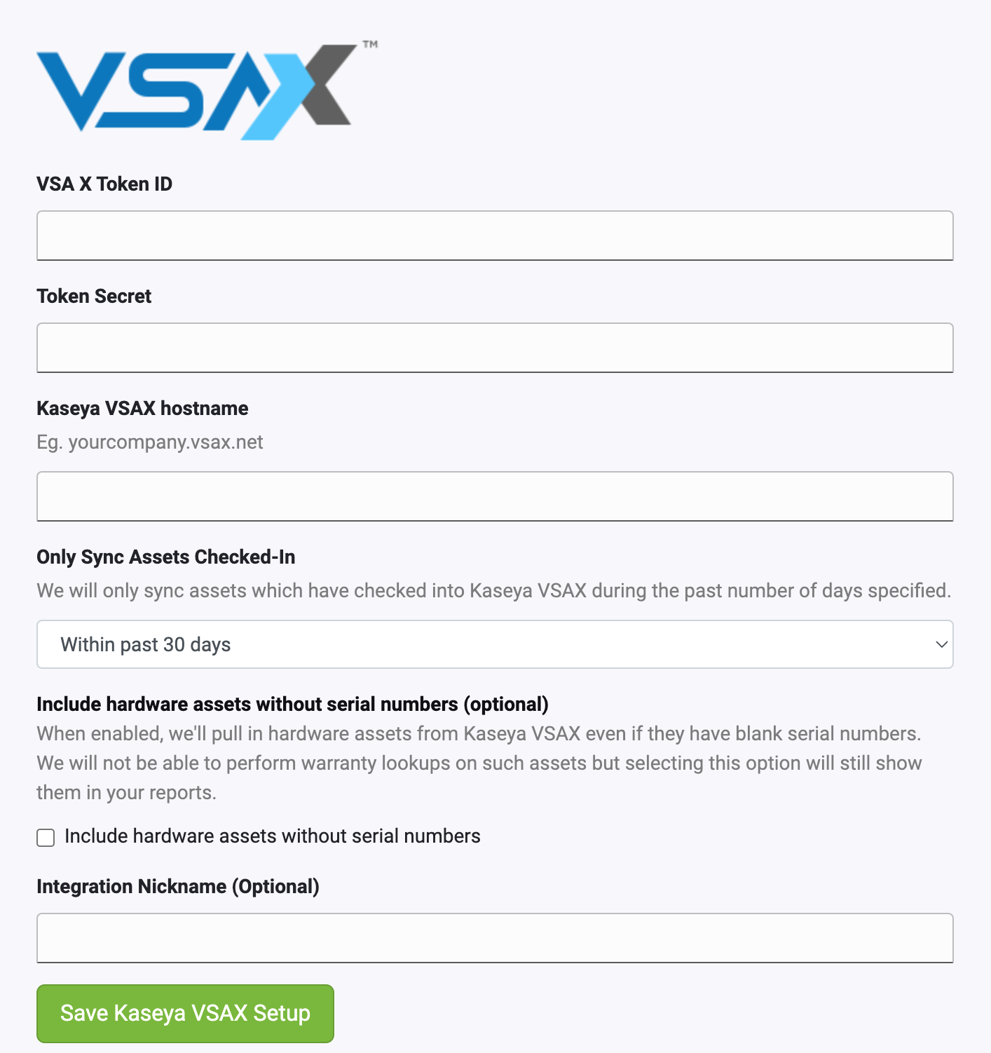 Kaseya VSAX integration instructions – Lifecycle Manager