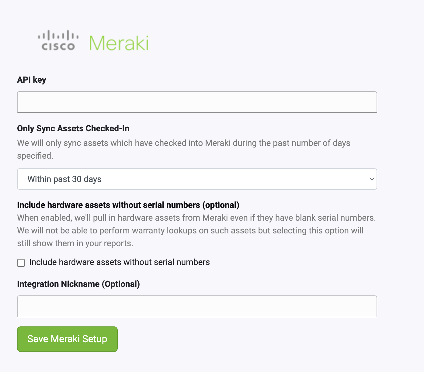 Cisco Meraki integration instructions – Lifecycle Manager