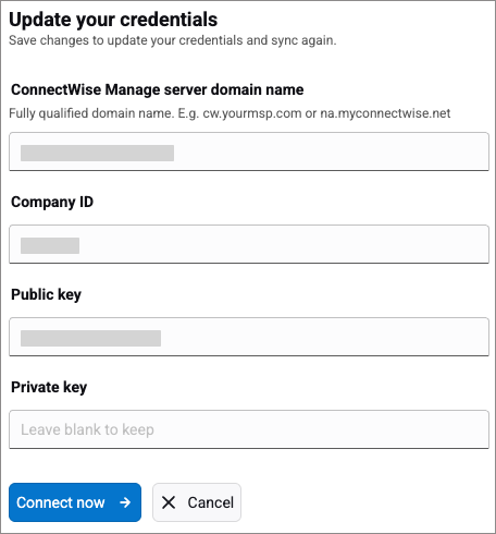 Adjusting your ConnectWise Manage sync settings – Lifecycle Manager