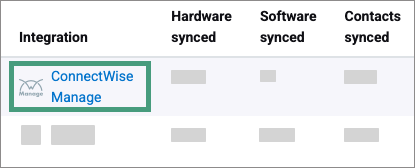 Adjusting your ConnectWise Manage sync settings – Lifecycle Manager