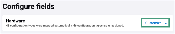 Mapping your hardware asset types – Lifecycle Manager